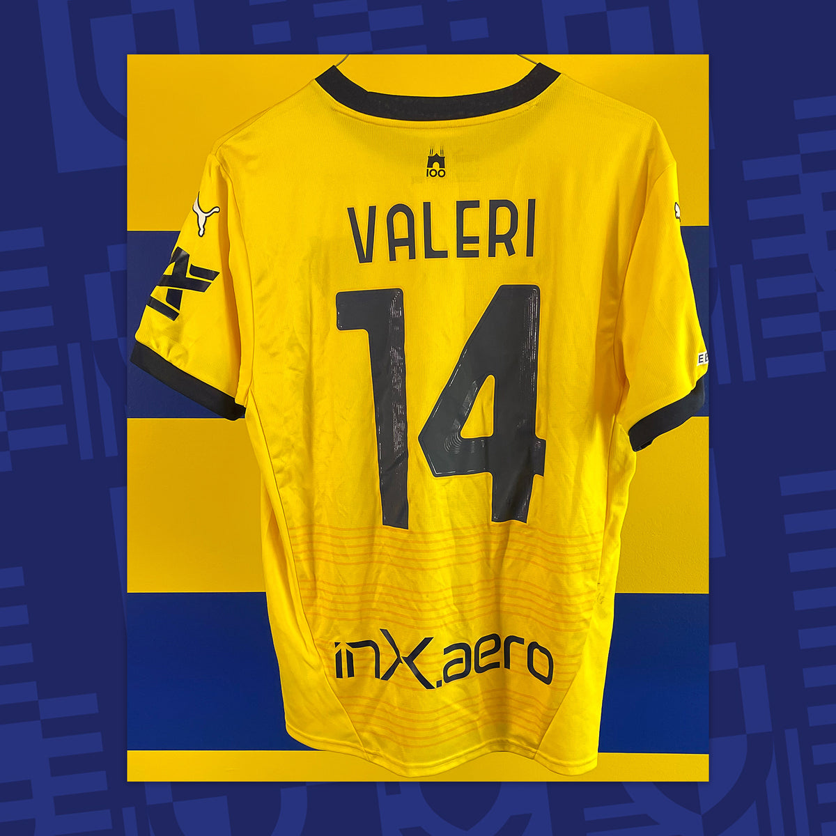 Match Worn by Valeri 14 Hellas Verona - Parma 31/03/2025 – Parma Calcio 1913